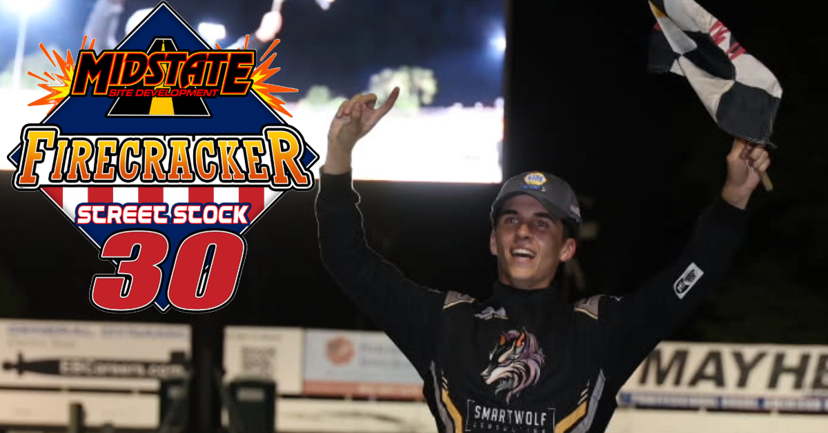 PJ Evans Tops Midstate Site Development Street Stock Firecracker 30 At ...